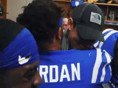 Daniel Jones Casually Strolling Into The Duke Locker Room And Getting A ...