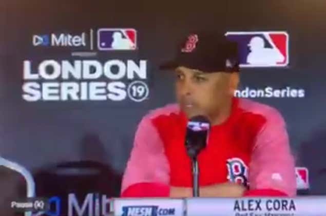 Sound Byte From An Old Alex Cora Press Conference Shows Cora ...