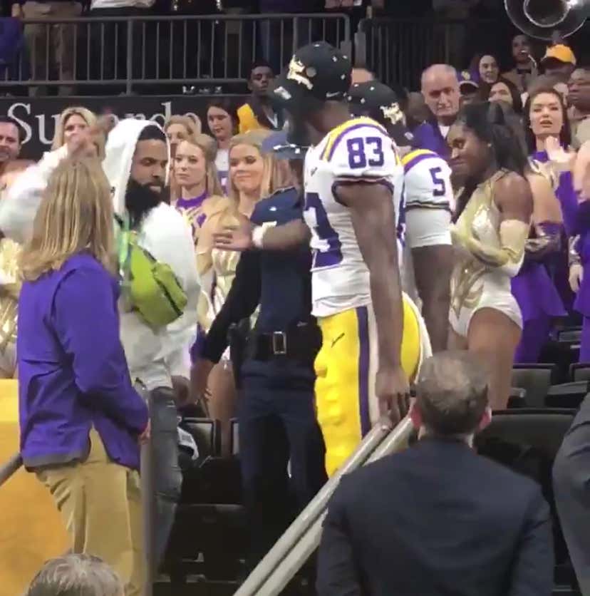 Before Slapping A Cops Ass, OBJ Tried To Pay The LSU Band To Play Neck ...