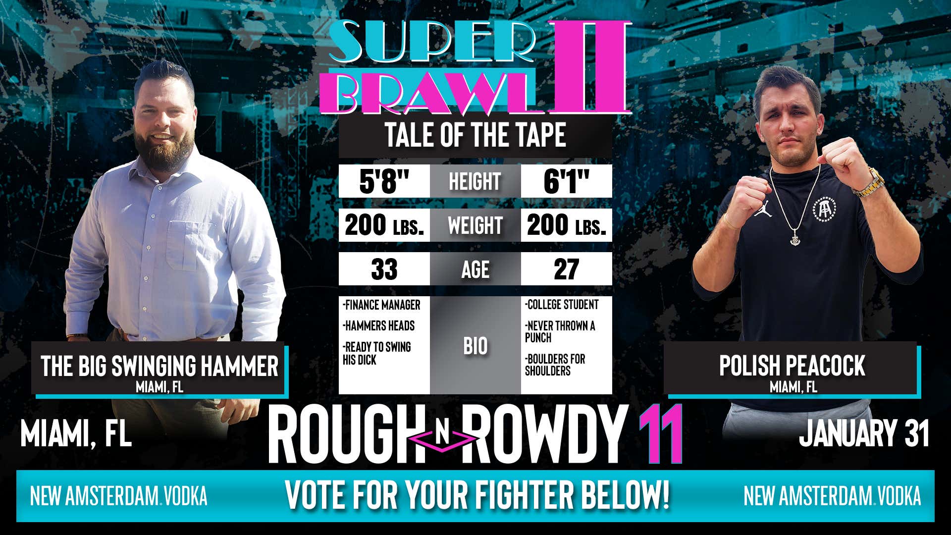 Pregame With The RnR 11 TALE OF THE TAPE... Wild Matchups All Over The ...