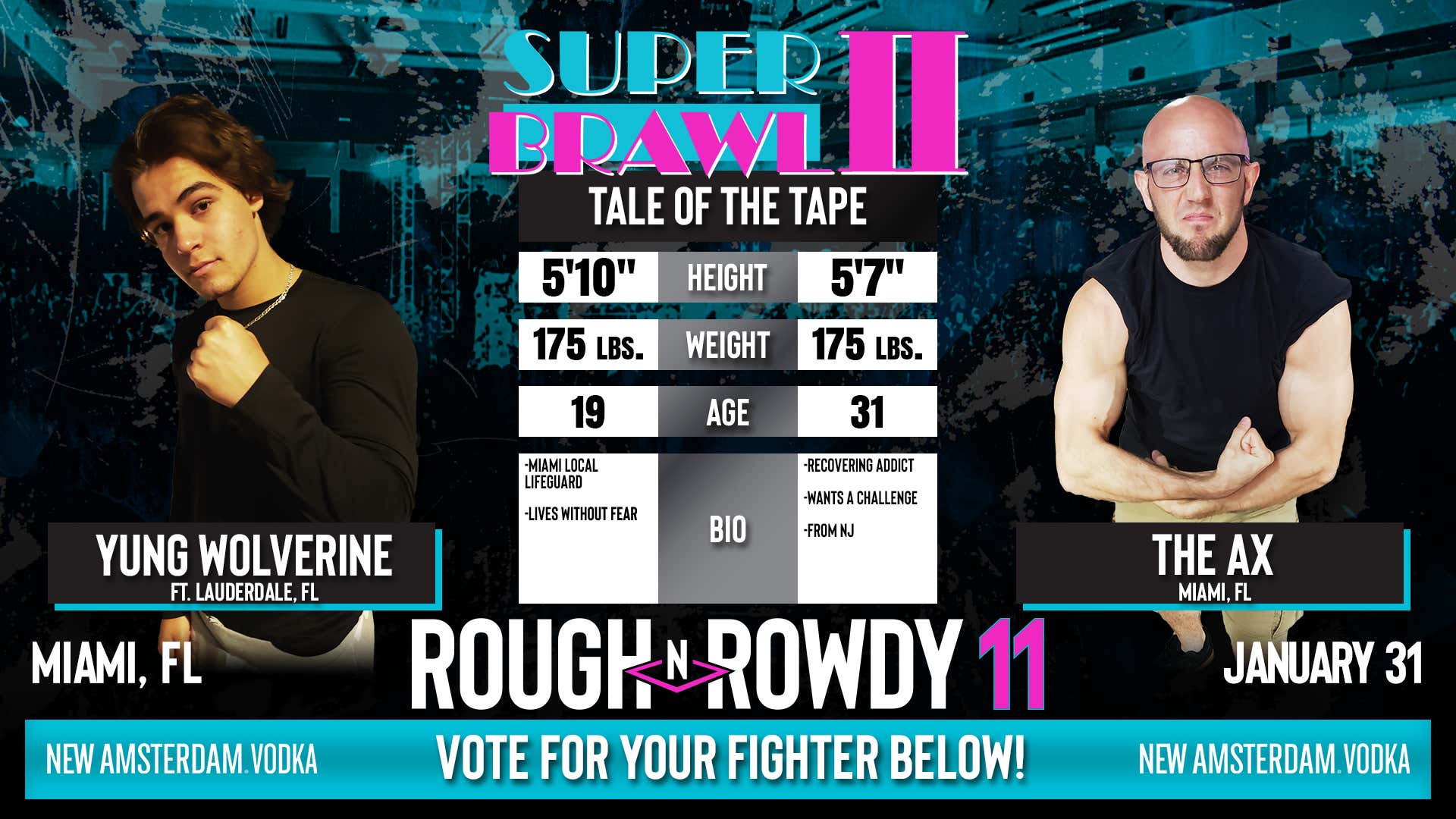 Pregame With The RnR 11 TALE OF THE TAPE... Wild Matchups All Over The ...