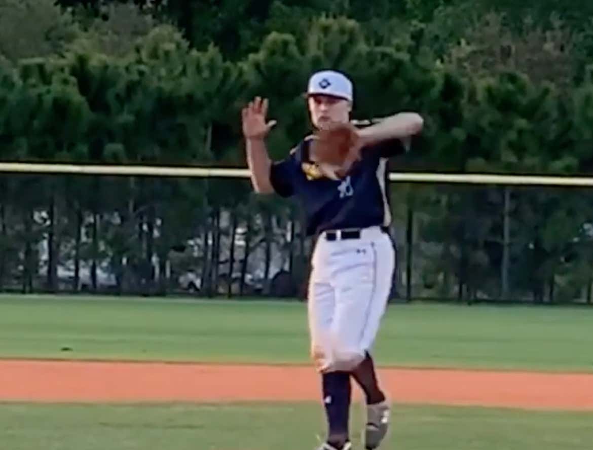 This College Pitcher Pulled Off A Magic Trick Mid-Wind Up | Barstool Sports