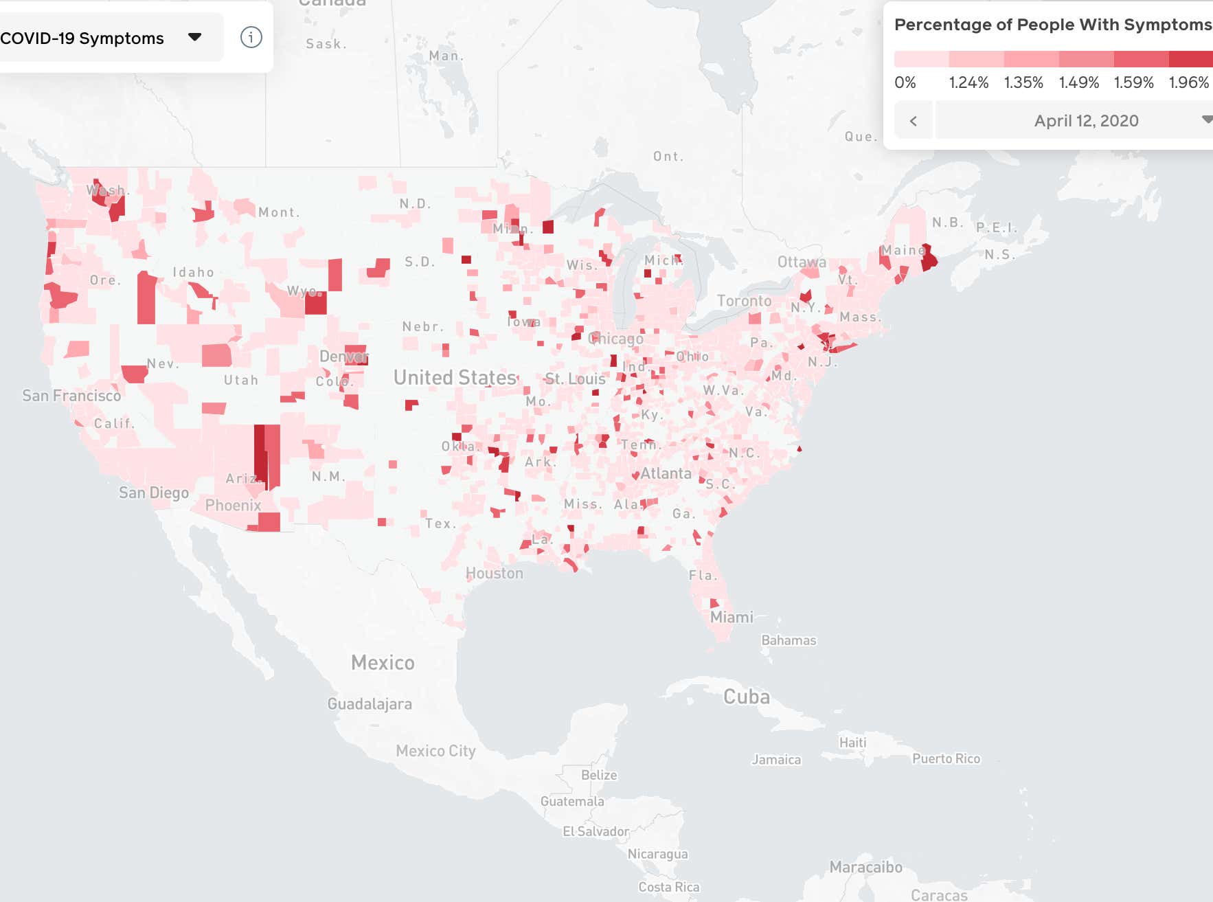 Facebook Unveils Its New Map To Show You The Spread Of Corona Virus ...