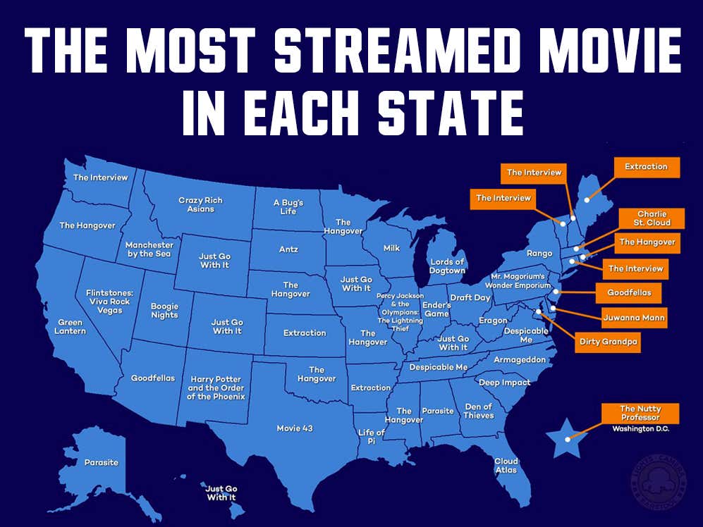 What Was The Most Streamed Movie In YOUR State Since Quarantine Started ...