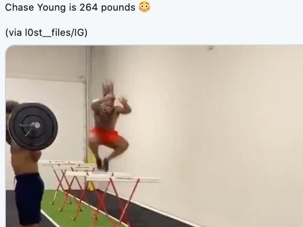 Chase Young Workout Videos Never Cease To Amaze Me | Barstool Sports