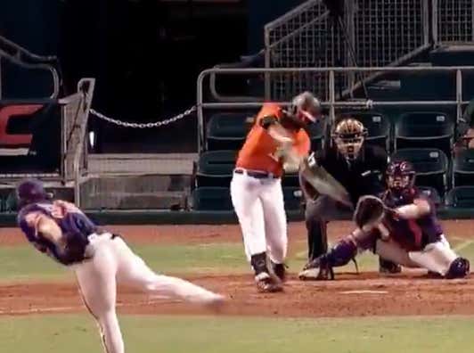 University Of Miami Slugger Alex Toral Absolutely Crushes This Ball And ...