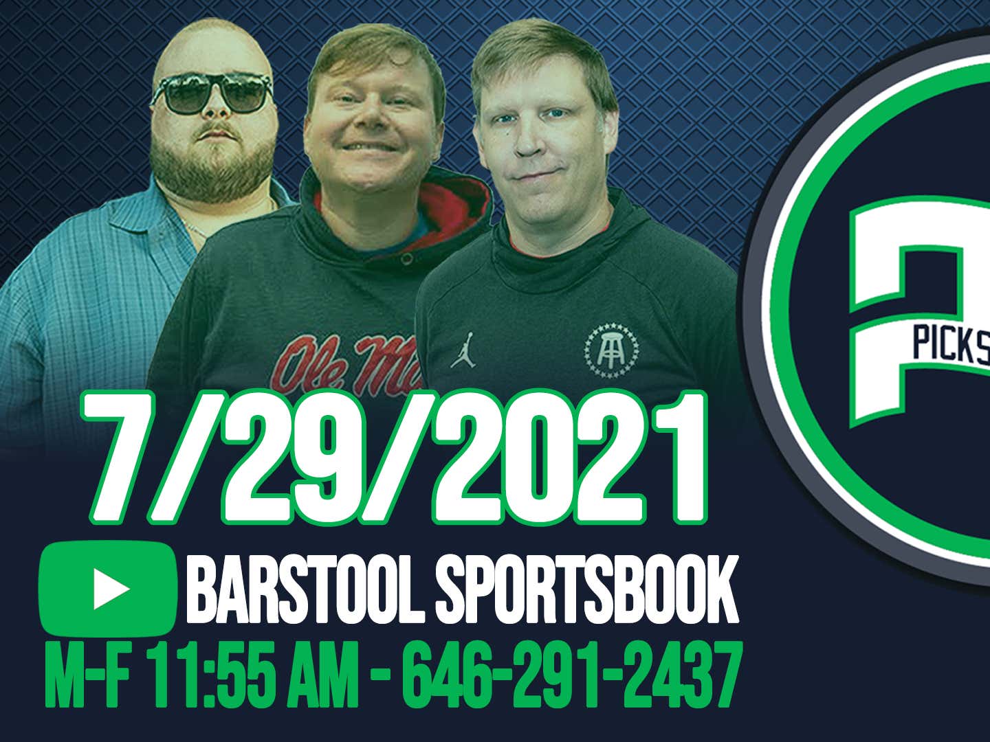 Barstool Sports Picks Central with Brandon Walker || Thursday, July ...