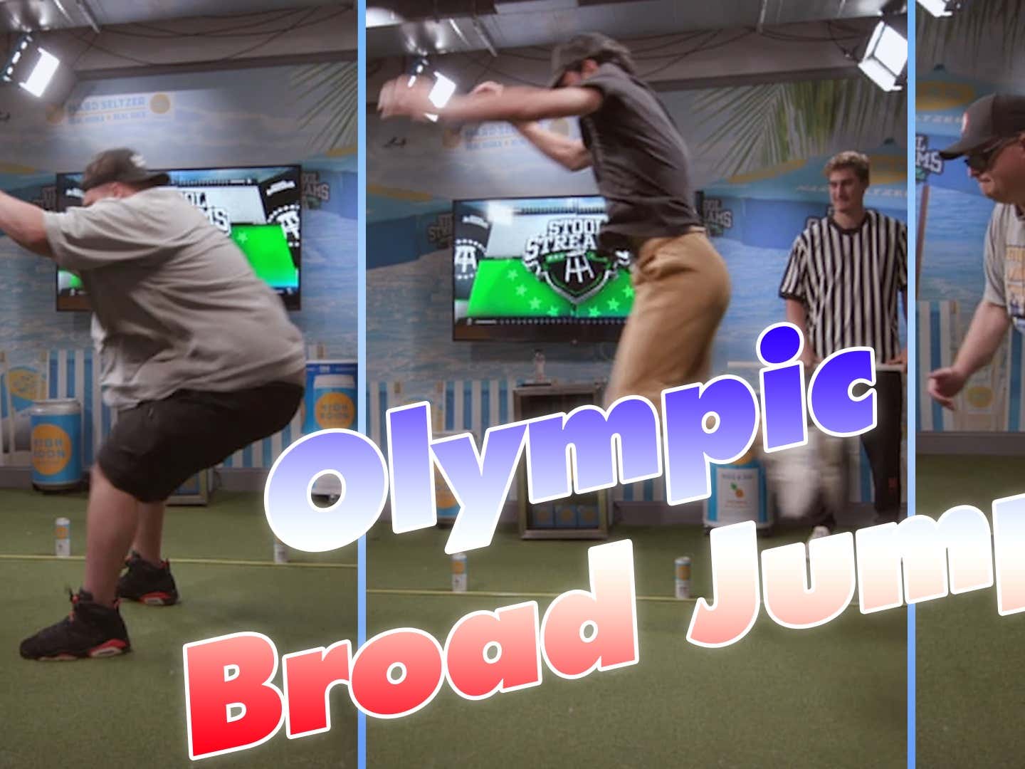 Barstool Sports Does An Olympic Broad Jump Competition Part 1 ...