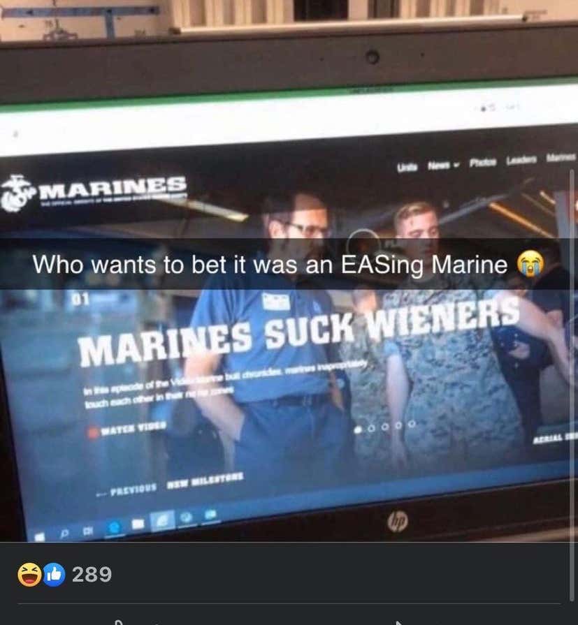 The Marine Corps Recruiting Facebook Page Possibly Hacked By Truth ...