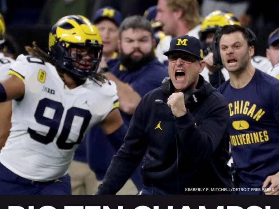 THE MICHIGAN WOLVERINES ARE BIG TEN CHAMPIONS | Barstool Sports