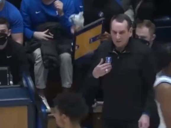 Coach K Basically Chased A Georgia Tech Player Out Of The Arena Because ...