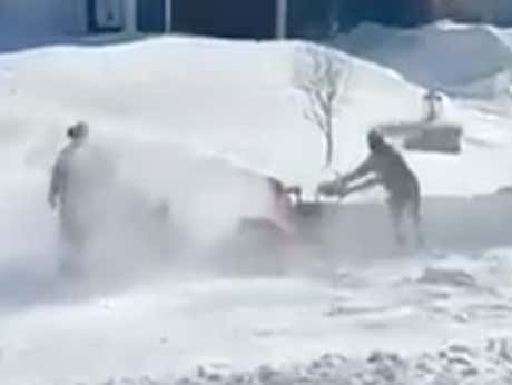 SNOWBLOWER FIGHT!!! | Barstool Sports