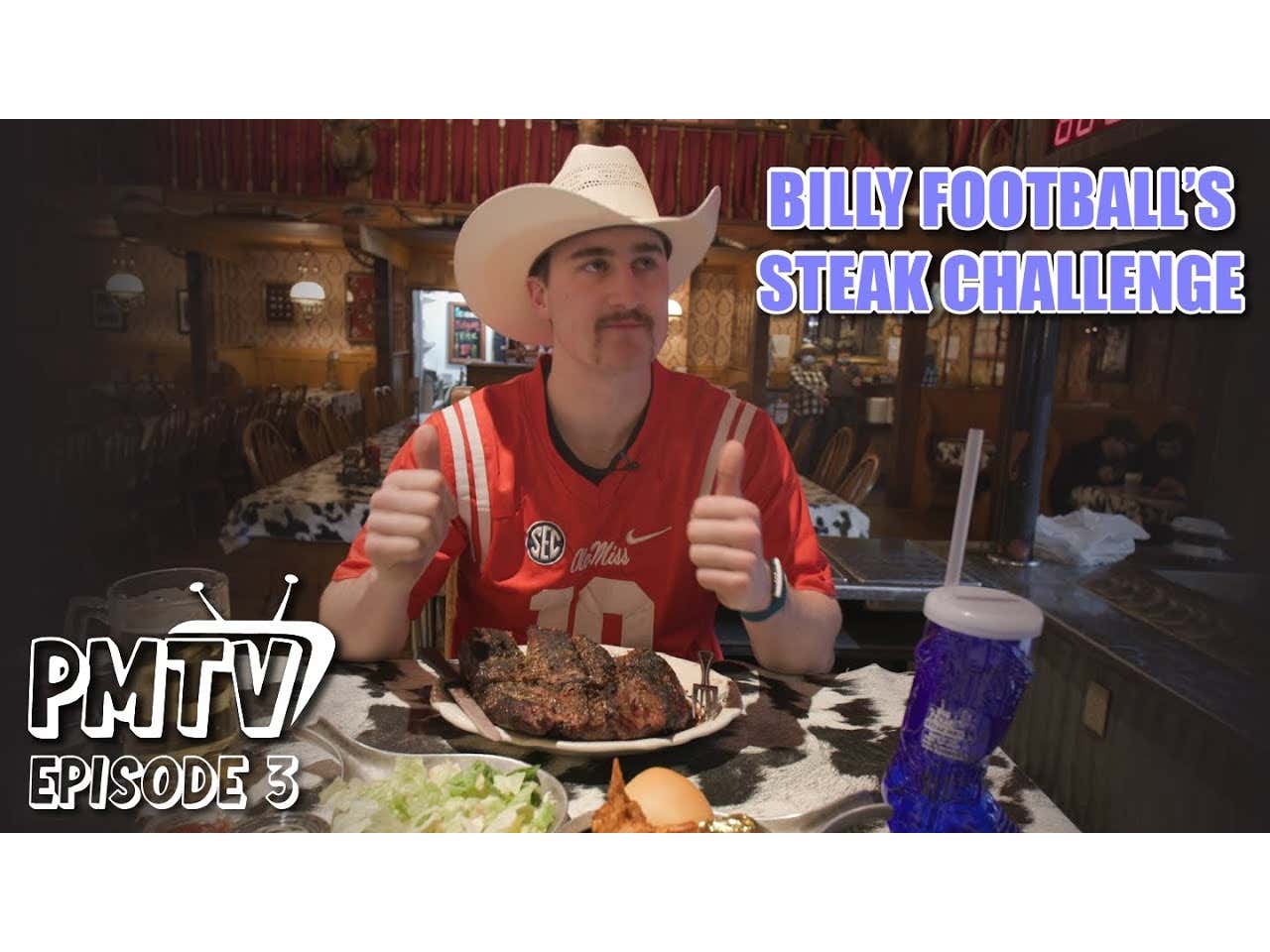 Billy Football's 72 oz. Steak Challenge - PMTV Ep. 3 | Barstool Sports