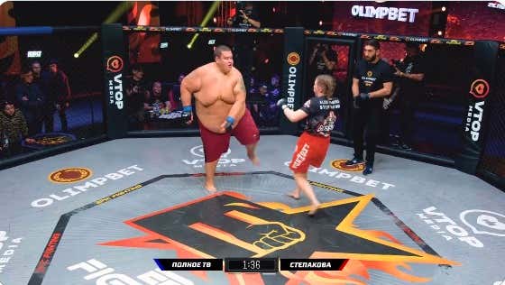 VIDEO: Featherweight MMA Fighter Takes Her 530 Lb Male Opponent to a ...