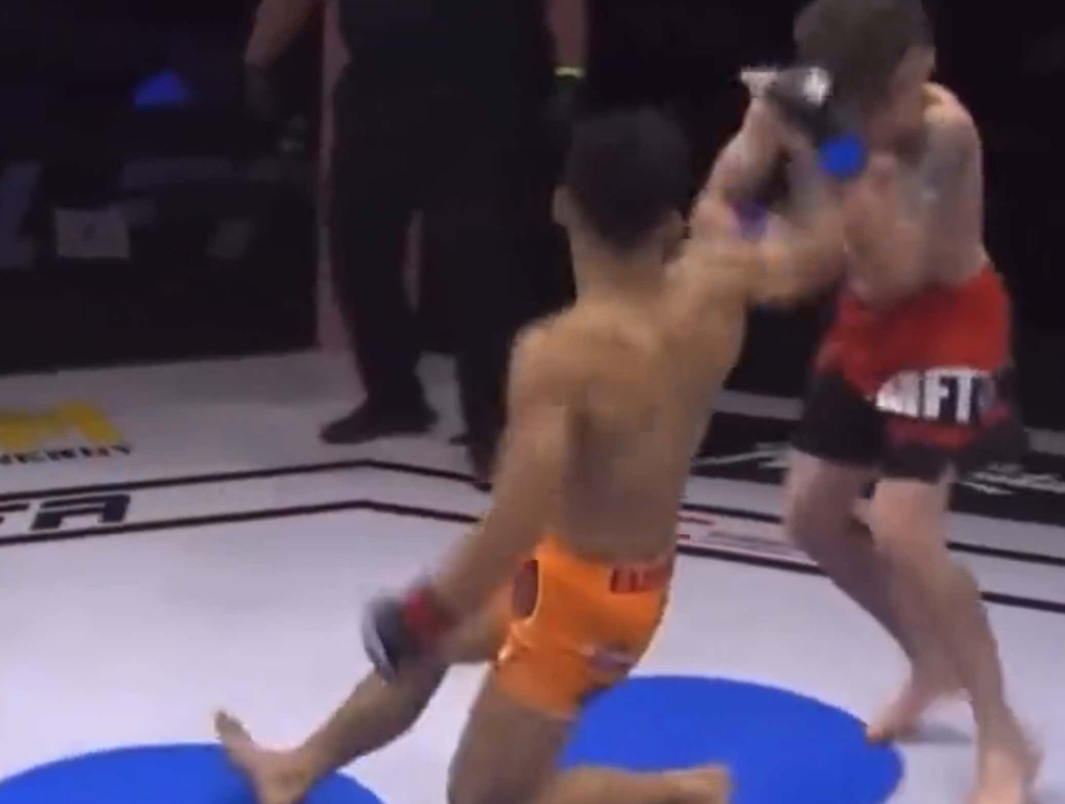 SPINNING BACKFIST FROM HELL | Barstool Sports