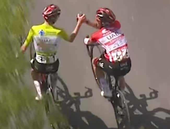 Game Of Inches: Cyclists Play "Rock, Paper, Scissors" To Decide Who ...