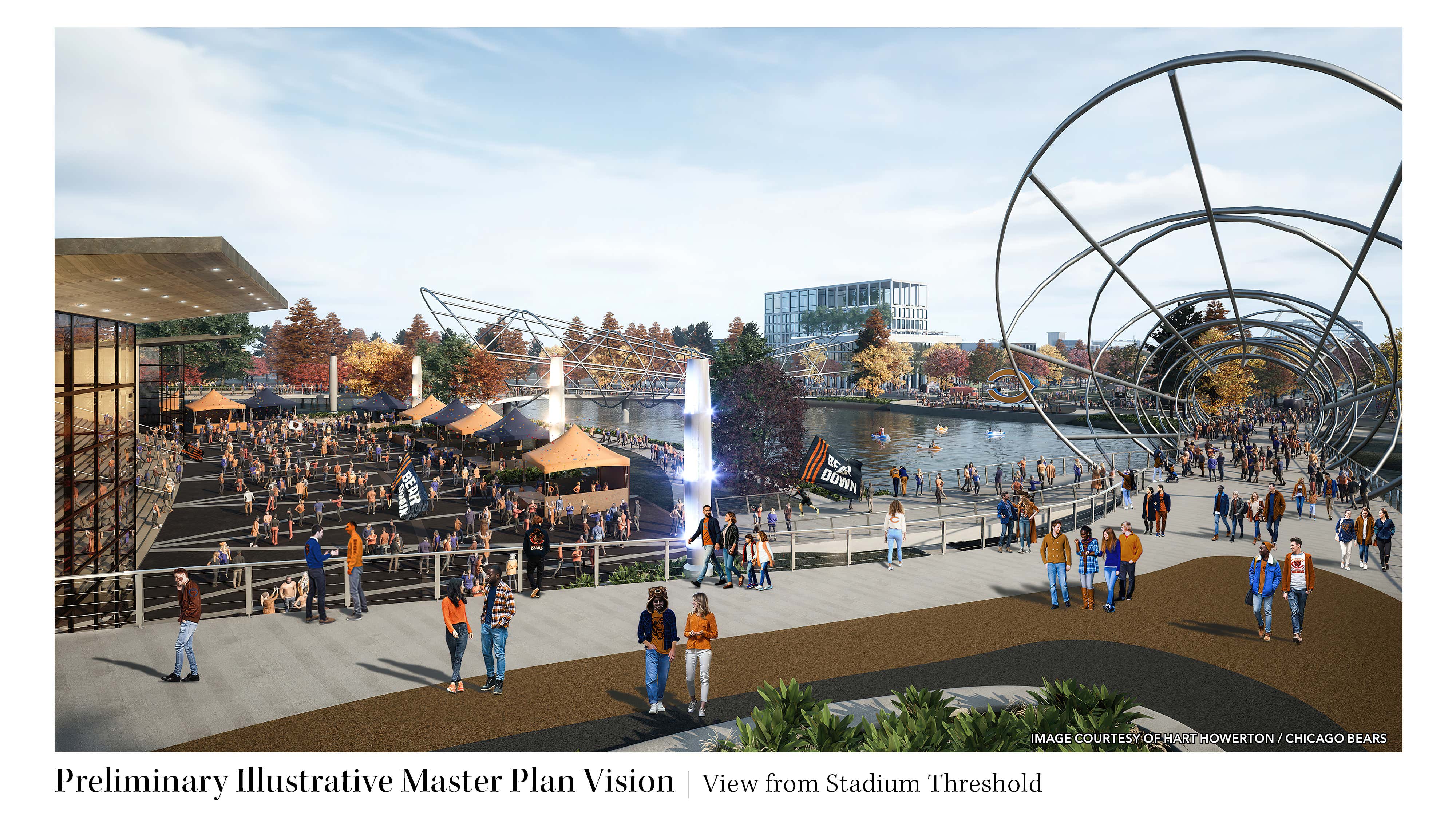 Three More Detailed Images Of The Proposed Arlington Park Bears Stadium ...