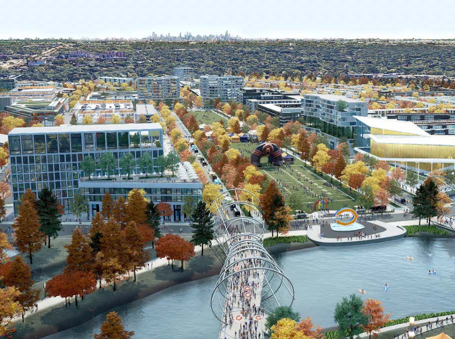 Three More Detailed Images Of The Proposed Arlington Park Bears Stadium ...