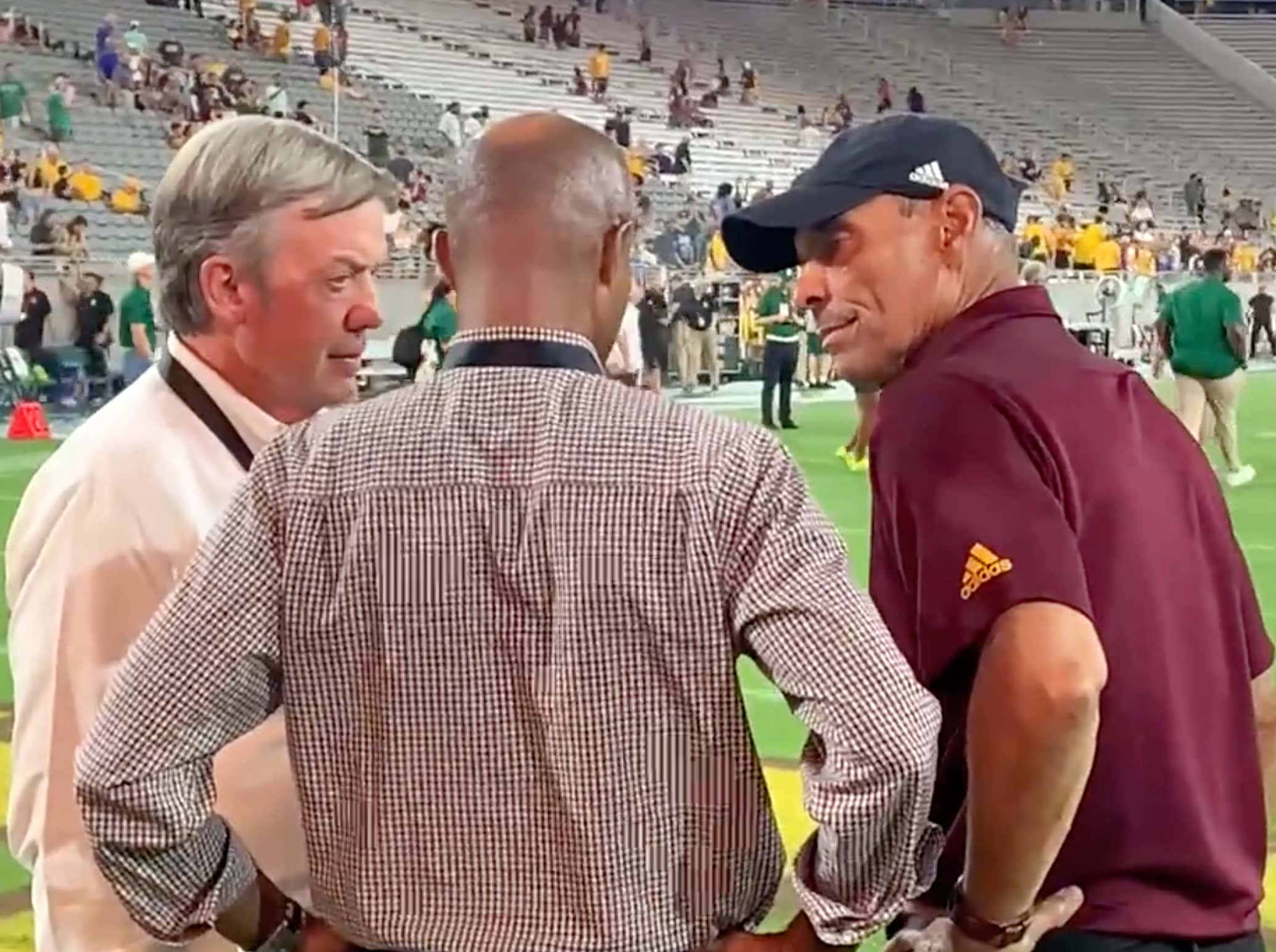 WATCH: It Sure Looks Like Herm Edwards Was Fired on the Field Saturday ...