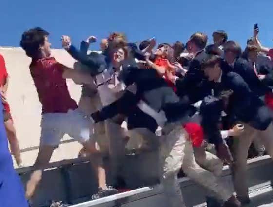 WATCH: Ole Miss Frat Factions Break Into An All-Out Brawl | Barstool Sports