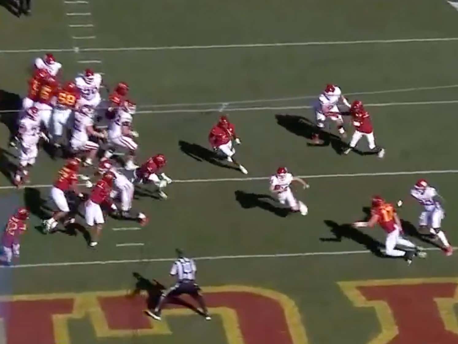VIDEO: Oklahoma Kicker Zach Schmit Is An ATHLETE Who Takes Fake Field ...