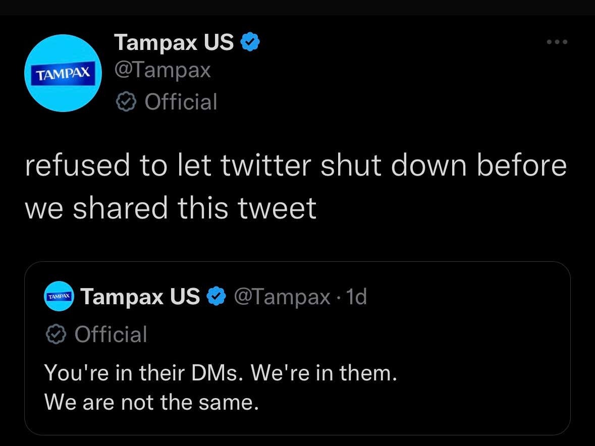 Tampax Needs To Chill The Fuck Out | Barstool Sports