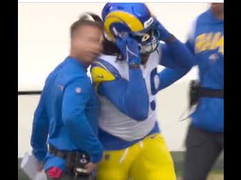 Friendly Fire: Sean McVay Gets SMOKED In The Face By Rams TE Roger ...