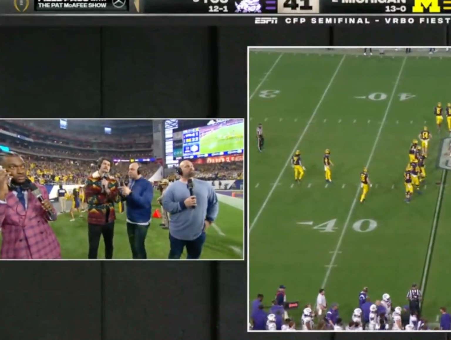 WATCH: The Michigan-TCU Insanity Extends To The Broadcasters As RGIII ...