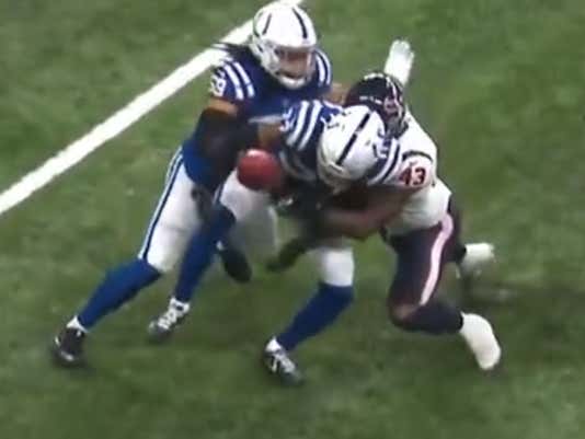 Colts Offensive Lineman Heroically Strips Ball From His Own Teammate In ...