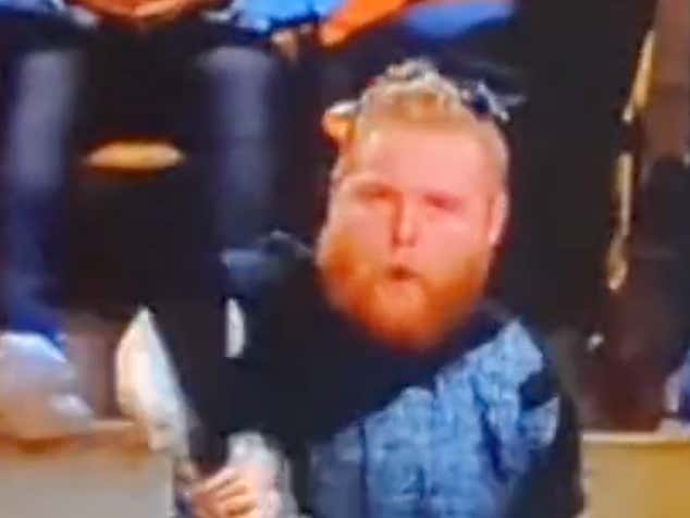 Shout Out This Ham Porter Looking Utah State Fan For Dancing His Ass ...