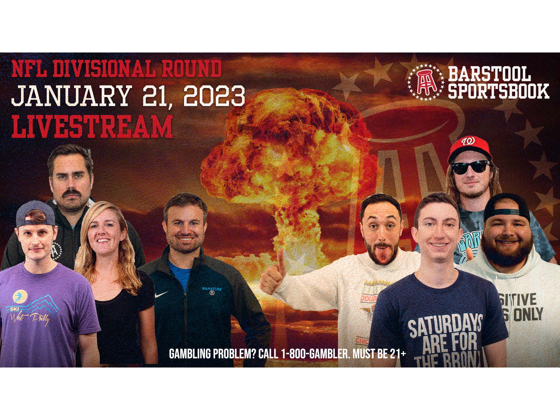 The boys are LIVE from Jersey sweating out the divisional round games ...