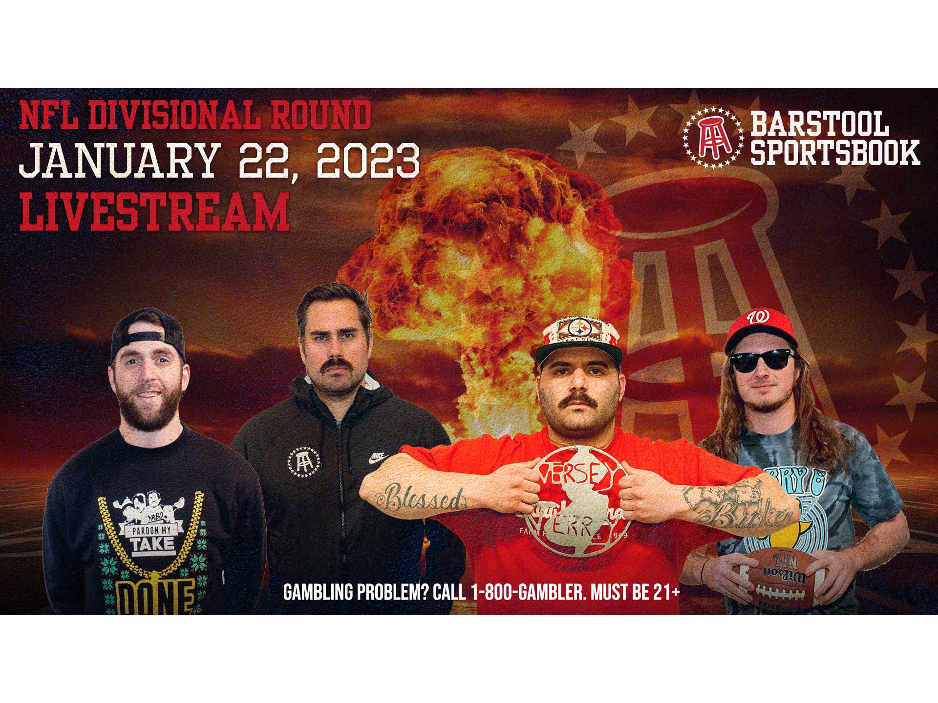 The Gambling Crew is LIVE sweating out the last divisional round games ...