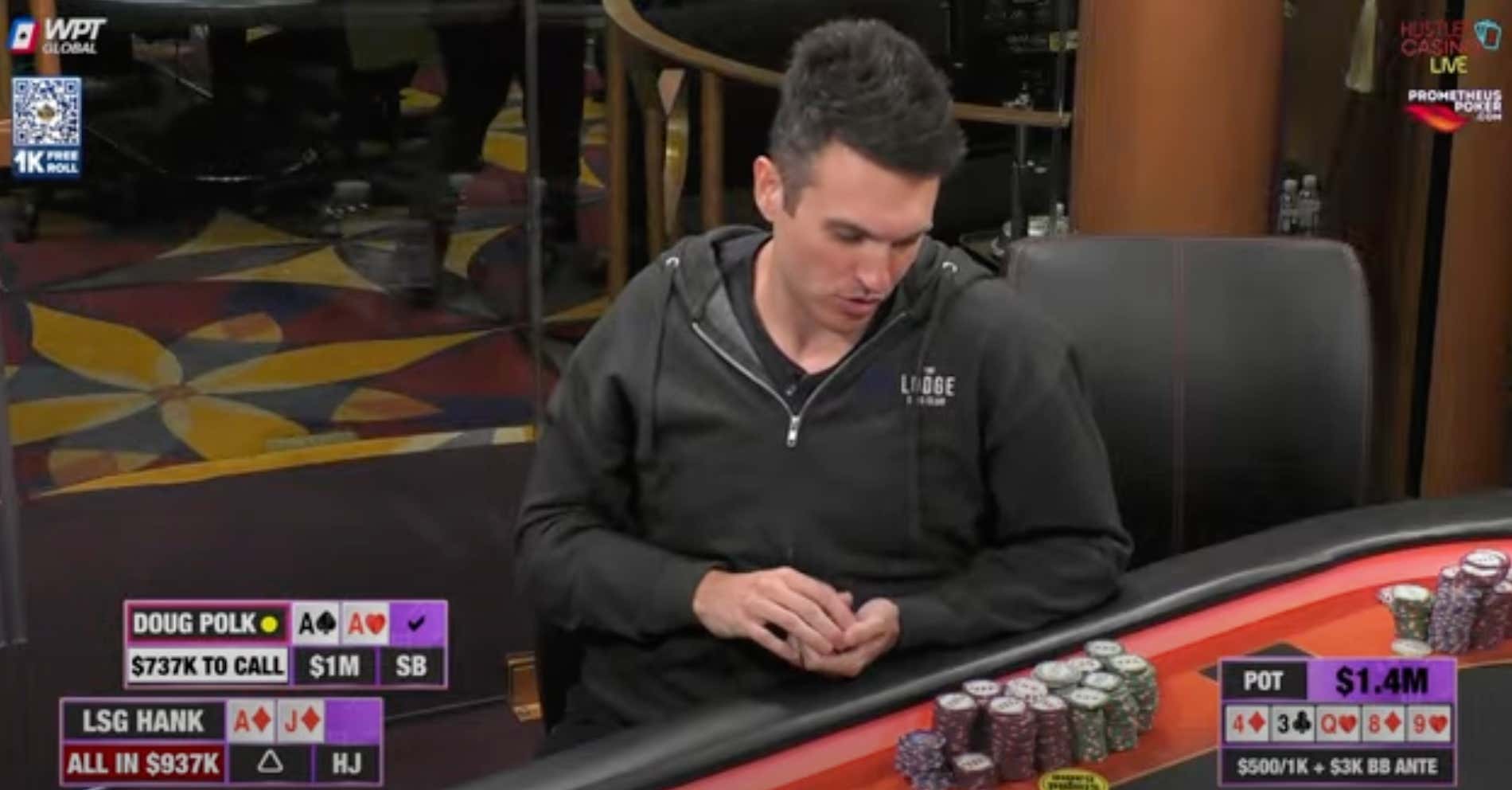 Doug Polk Was In Absolute Hell With Pocket Aces Facing a Ginormous ...