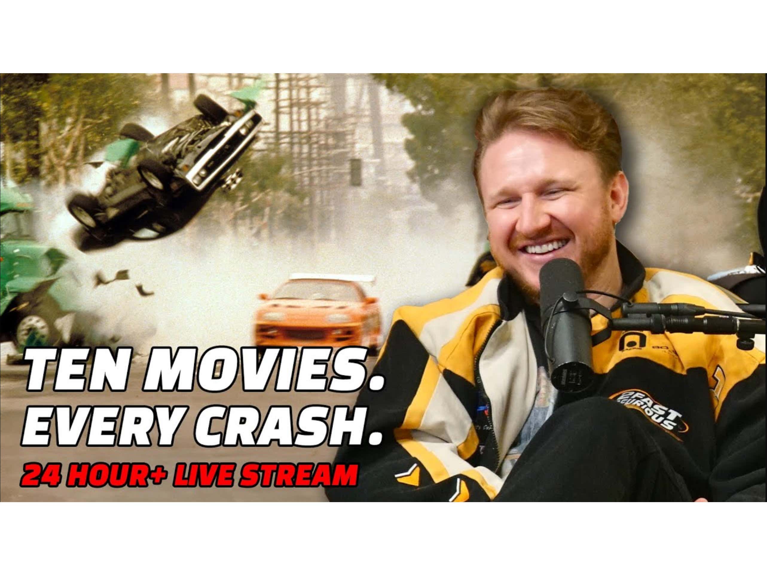 Watching All 10 Fast and Furious Movies and Counting the Crashes - Live ...