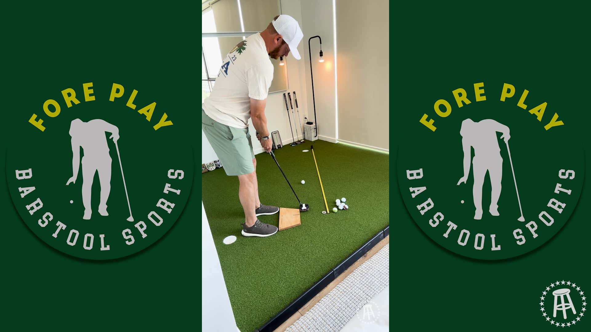 Using The Putting Block On The Practice Green | Barstool Sports