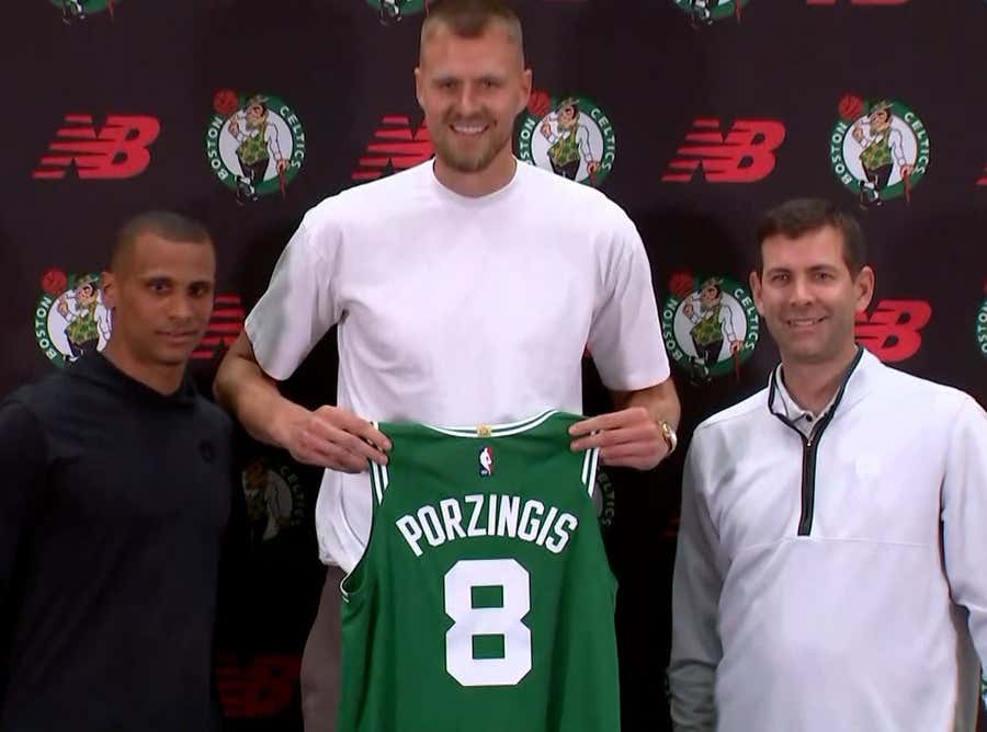 The Kristaps Porzingis Era In Boston Is Officially Underway | Barstool ...