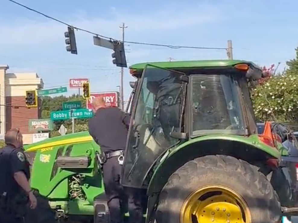 WATCH: The Pursuit Of A Stolen Tractor Could Only End At Waffle House ...