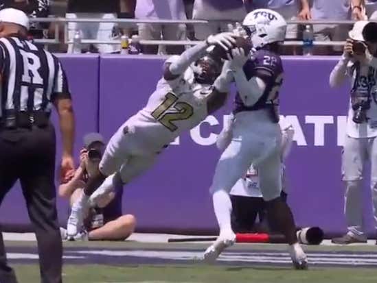 WOW Travis Hunter Just Made An INSANE Diving Interception To Save A TD ...