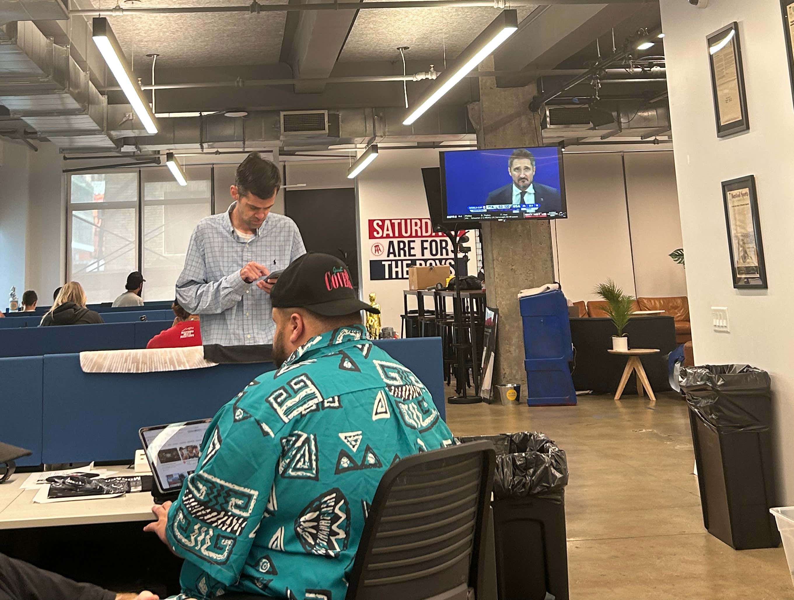 Never Let The Written Word Die: Klemmer Is Walking Around The Office Conducting NFL Interviews ...