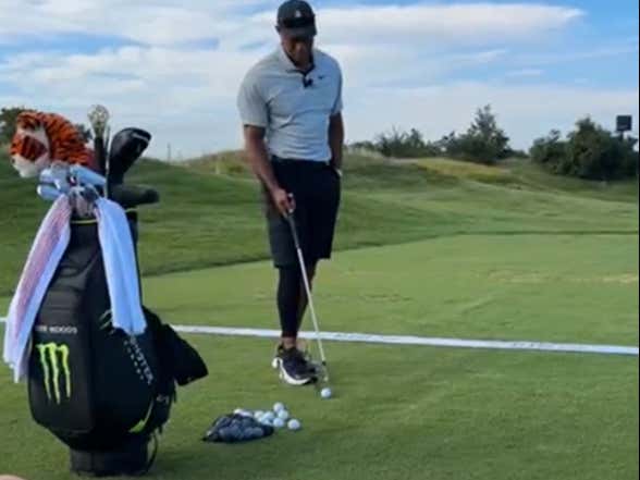 Tiger Woods Seen Hitting Balls (Very Lightly) On A Driving Range ...