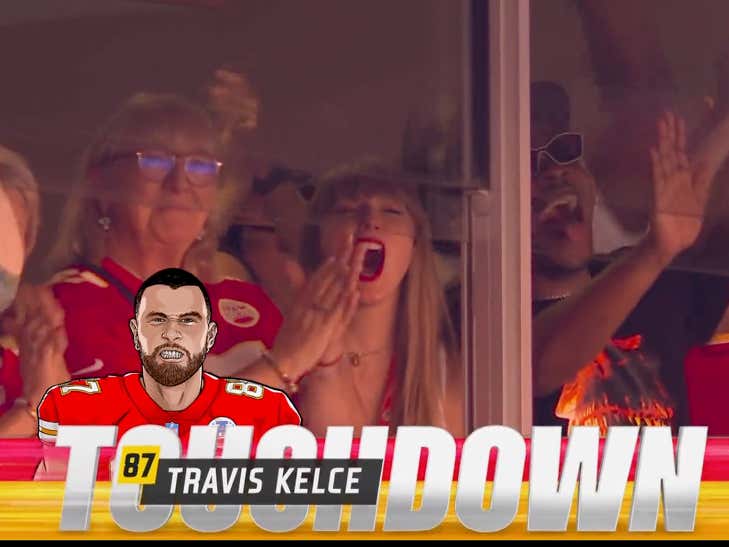 Taylor Swift Goes Nuts As Travis Kelce Scores A Touchdown For Kansas ...