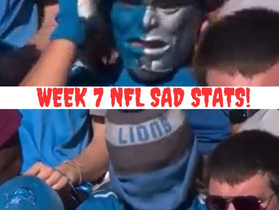 The Saddest NFL Stats Of Week 7 You Didn't Know | Barstool Sports