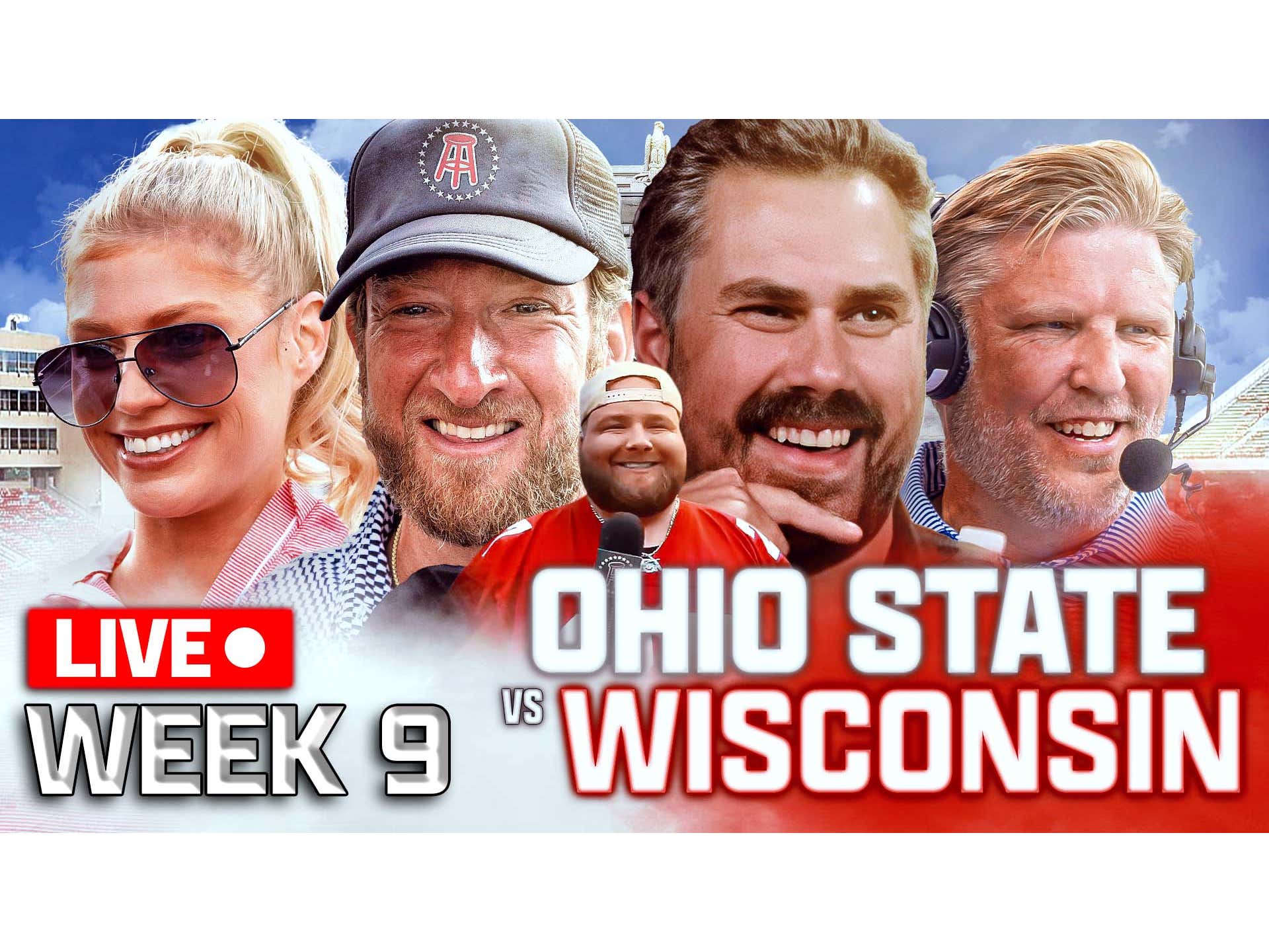 The Barstool College Football Show LIVE from Madison For CFB Week 9 ...