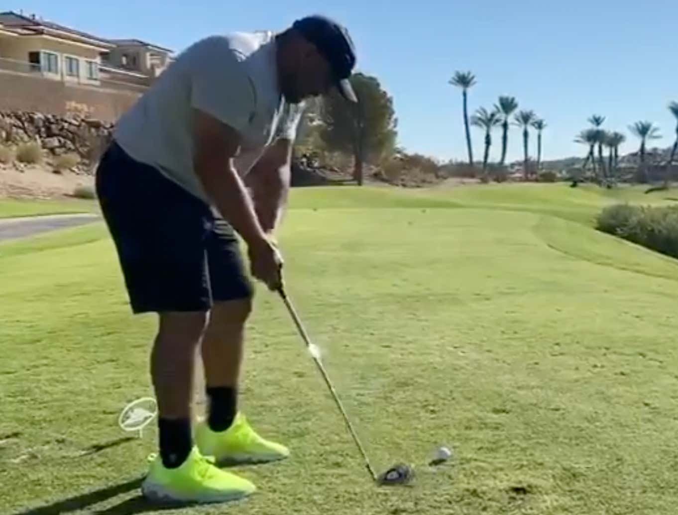 Daniel Cormier Got SMOKED By A Golf Ball On Tiger Woods' Favorite Course | Barstool Sports