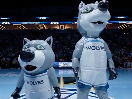 Timberwolves Inflatable Mascots Deliver One Of The Most Beautiful And ...