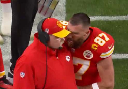 Travis Kelce SCREAMING At Andy Reid | Barstool Sports