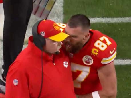 Travis Kelce SCREAMING At Andy Reid | Barstool Sports