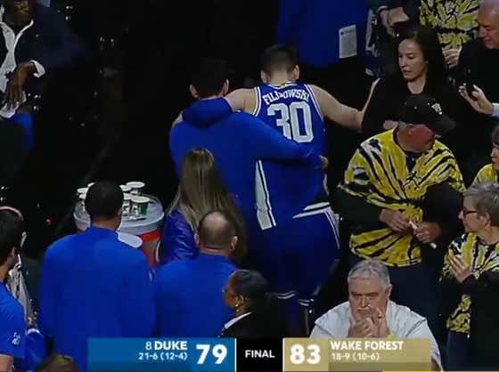 Reckless Idiot Wake Forest Fan Injures Duke's Kyle Filipowski During a ...
