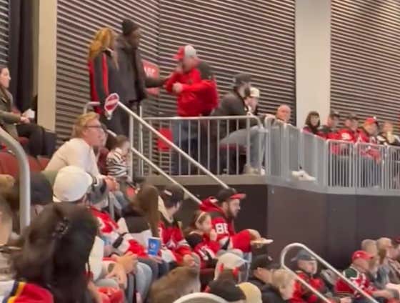 Frank The Tank Was Escorted Out Of His Seat By Security At The Devils ...