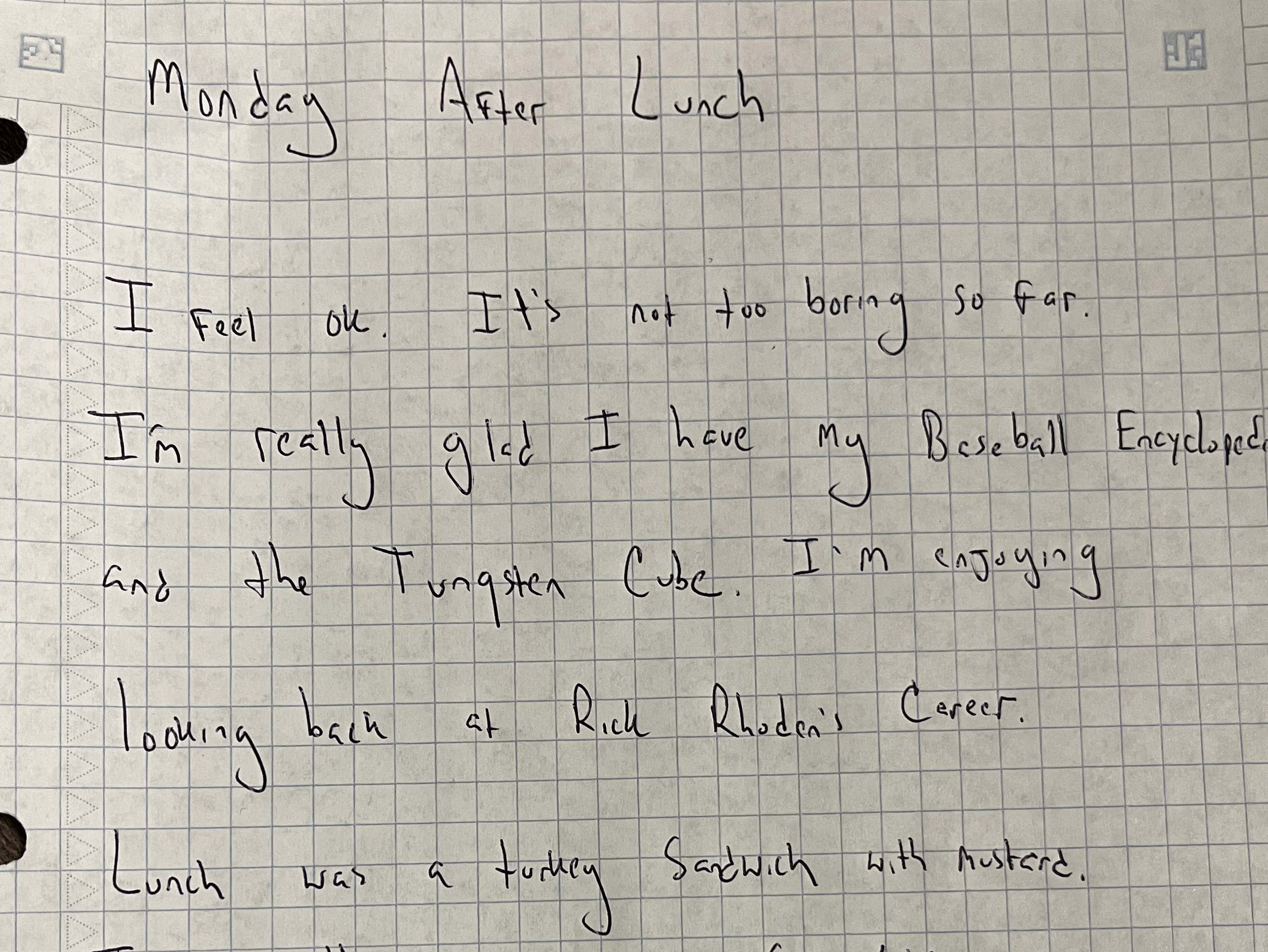 Klemmer's First Hand Written Blog From Solitary Confinement | Barstool ...
